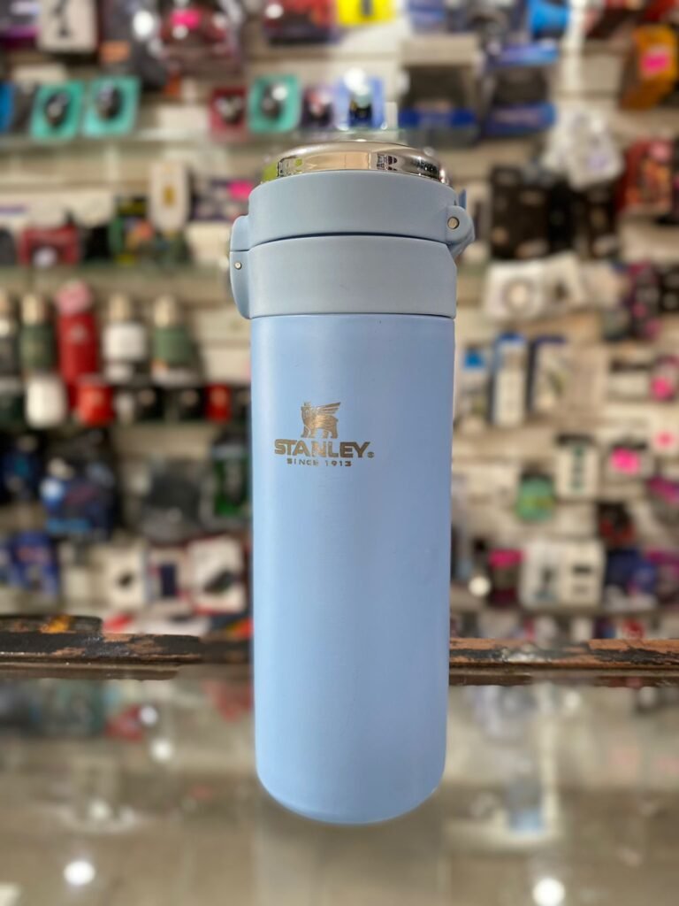 BOTELLA TERMICA STANLEY 420ML CON VISOR DE TEMPERATURA CELESTE ...