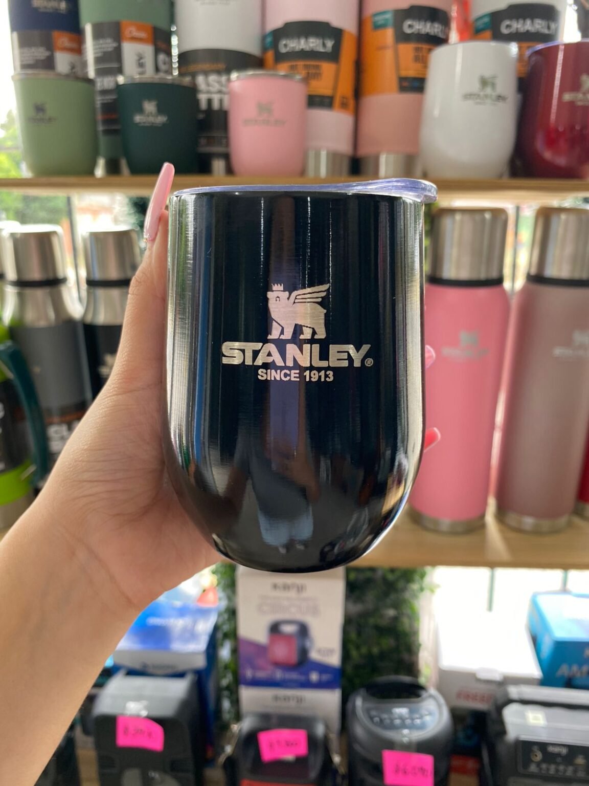 MATE STANLEY ACERO NEGRO 350ML ANTIDERRAME – Electro Gamer