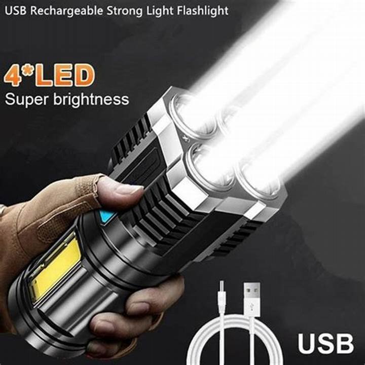 LINTERNA LS03 RECARGABLE USB 4 POSICIONES PANTALLA LED – Electro Gamer